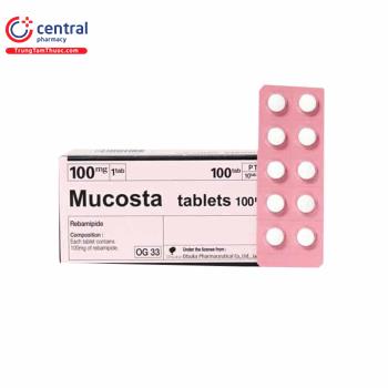 Thuốc Mucosta Tablets 100mg - Thuốc điều trị viêm loét dạ dày