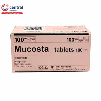 Thuốc Mucosta Tablets 100mg - Thuốc điều trị viêm loét dạ dày