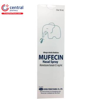 [CHÍNH HÃNG] Thuốc xịt Mufecin Nasal Spray - Điều trị viêm mũi dị ứng