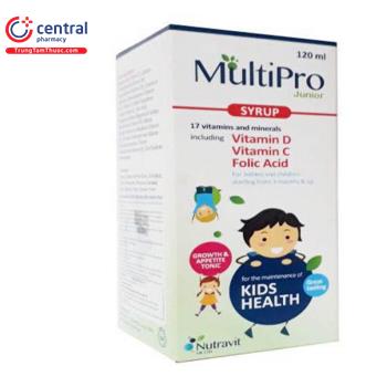 Thuốc MultiPro Junior 120ml: bổ sung vitamin và khoáng chất
