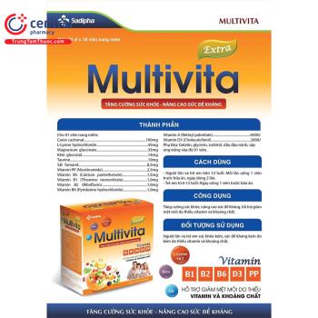 [CHÍNH HÃNG] Thuốc Multivita Extra cung cấp vitamin và khoáng chất