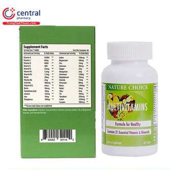 [CHÍNH HÃNG] Multivitamins Nature Choice - Đề kháng luôn tốt