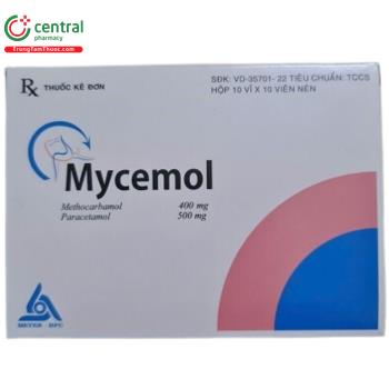 Thuốc Mycemol 400mg/500mg Meyer - BPC - Điều trị giảm đau do căng cơ