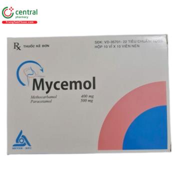 Thuốc Mycemol 400mg/500mg Meyer - BPC - Điều trị giảm đau do căng cơ