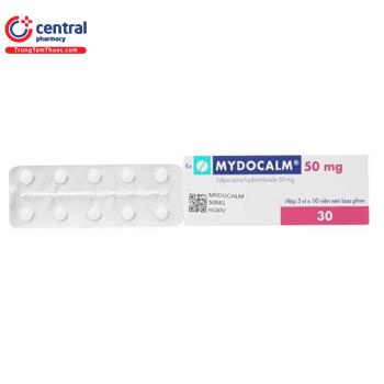 Thuốc giãn cơ Mydocalm 50mg: chỉ định, liều dùng, lưu ý sử dụng
