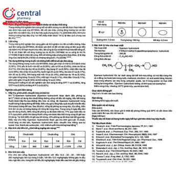 Thuốc Myonal 50mg - Thuốc giảm đau các trường hợp tăng trương lực cơ