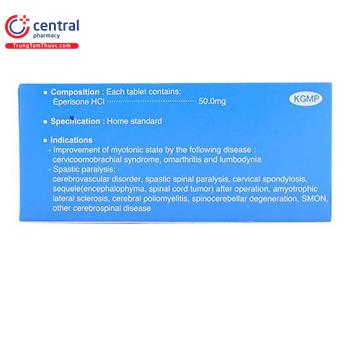 [CHÍNH HÃNG] Thuốc Myotab 50mg- Thuốc điều trị các bệnh về xương khớp