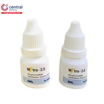 Mytro-2.5 5ml - Hiệu quả trong việc làm chậm tiến triển cận thị ở trẻ