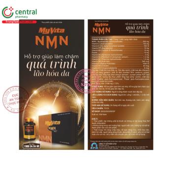 Thuốc MyVita NMN tăng cường NAD+ tự nhiên, trẻ hóa từ bên trong