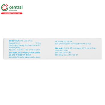 Thuốc Nady-Dapag 10 (Dapagliflozin 10mg)-trị đái tháo đường tuýp 2