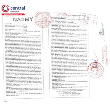 [CHÍNH HÃNG] Thuốc Naomy Siro 120ml - dứt điểm cơn ho cho trẻ nhỏ