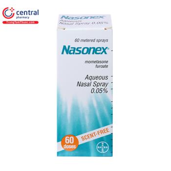 Thuốc xịt mũi Nasonex 0.05% (60 liều): tác dụng và cách dùng