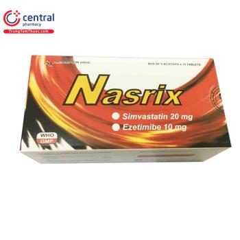 [CHÍNH HÃNG] Thuốc Nasrix (hộp 60 viên) - Kiểm soát cơn cao huyết áp