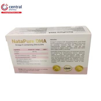 [CHÍNH HÃNG] Natapure DHA: Viên uống bổ sung DHA, EPA cho mẹ bầu