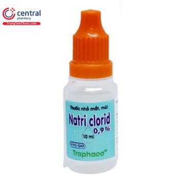 Thuốc Natri Clorid 0.9% 10ml Traphaco - dung dịch nhỏ mắt, mũi