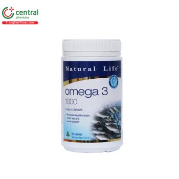 Thuốc Natural Life Omega 3 1000mg - Tăng cường sức khỏe tim mạch và não bộ