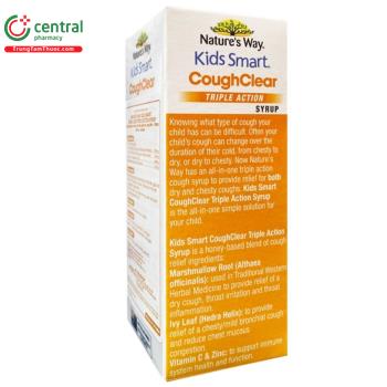 Thuốc Nature's Way Kids Smart CoughClear Triple Action Syrup Giúp giảm ho