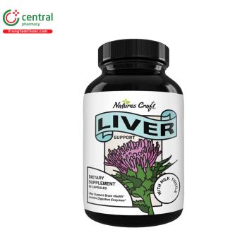Thuốc Natures Craft Liver Support hỗ trợ đào thải độc tố, bảo vệ gan