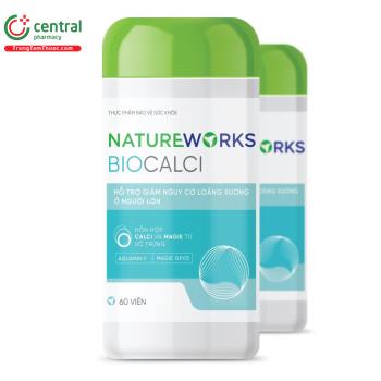 Thuốc NatureWorks Biocalci hỗ trợ giảm nguy cơ loãng xương ở người lớn