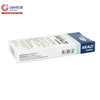 [CHÍNH HÃNG] Thuốc Neazi 500mg - kháng sinh điều trị nhiễm khuẩn