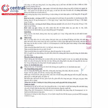 [CHÍNH HÃNG] Thuốc Nemeum 20mg - điều trị loét dạ dày - tá tràng