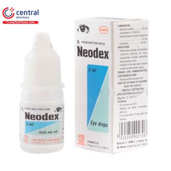 Thuốc nhỏ mắt Neodex 5ml: Cách dùng – liều dùng, lưu ý khi sử dụng