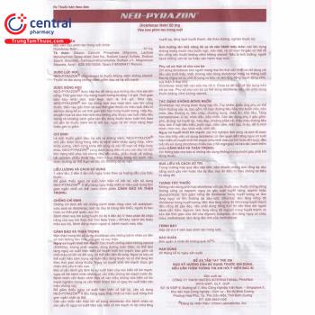 Thuốc Neo-Pyrazon - Trị viêm xương khớp, thoái hóa khớp