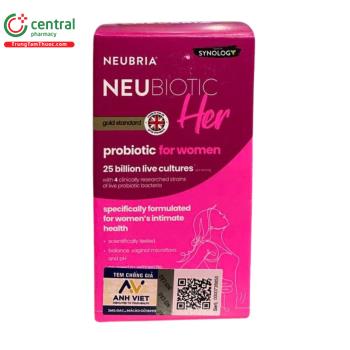 Viên uống Neubria® Neubiotic Her - Bổ sung lợi khuẩn dành riêng cho phụ nữ
