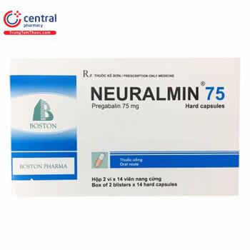 [CHÍNH HÃNG] Thuốc Neuralmin 75 trị đau thần kinh, động kinh cục bộ
