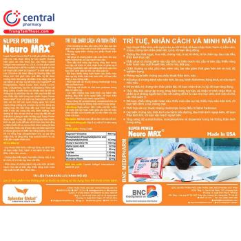 [CHÍNH HÃNG] Viên uống bổ não Super Power Neuro Max