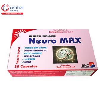 [CHÍNH HÃNG] Viên uống bổ não Super Power Neuro Max