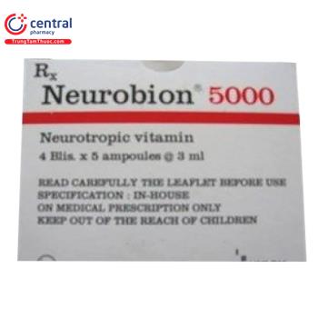 Thuốc Neurobion 5000: công dụng, cách dùng, lưu ý khi sử dụng