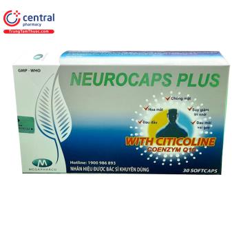 [CHÍNH HÃNG] Thuốc Neurocaps Plus - tăng cường tuần hoàn máu não