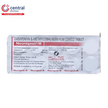 Thuốc Neurogesic-M điều trị động kinh, đau dây thần kinh