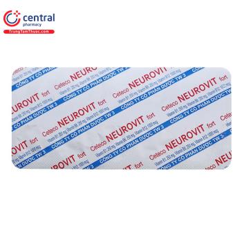 Thuốc Ceteco Neurovit Fort - điều trị viêm dây thần kinh ngoại vi