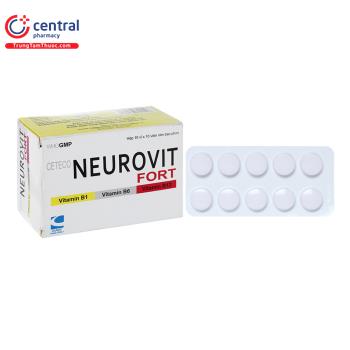 Thuốc Ceteco Neurovit Fort - điều trị viêm dây thần kinh ngoại vi