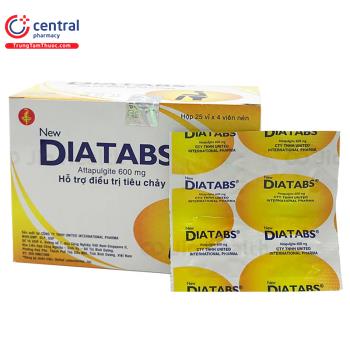 [CHÍNH HÃNG] Thuốc New Diatab - điều trị viêm đại tràng, tiêu chảy