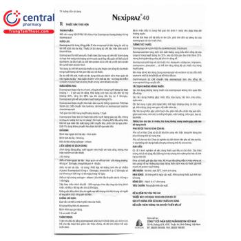 Thuốc Nexipraz 40 - Điều trị trào ngược dạ dày - thực quản