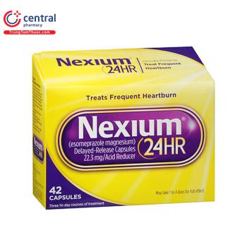 [CHÍNH HÃNG] Nexium 24HR 42 capsules cải thiện tình trạng đau dạ dày