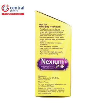 [CHÍNH HÃNG] Nexium 24HR 42 capsules cải thiện tình trạng đau dạ dày