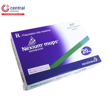 Thuốc Nexium Mups 20mg điều trị loét dạ dày tá tràng