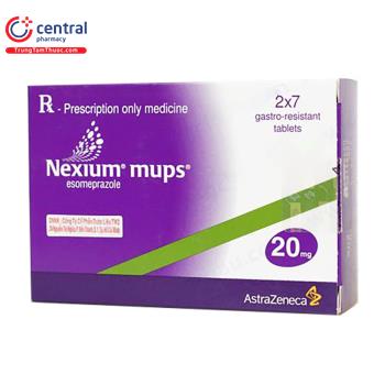 Thuốc Nexium Mups 20mg điều trị loét dạ dày tá tràng