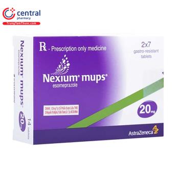 Thuốc Nexium Mups 20mg điều trị loét dạ dày tá tràng