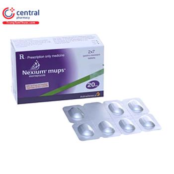 Thuốc Nexium Mups 20mg điều trị loét dạ dày tá tràng