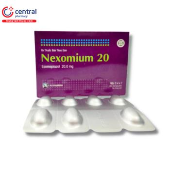Thuốc Nexomium 20: Điều trị và dự phòng viêm loét dạ dày - tá tràng