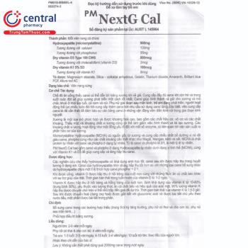 Thuốc PM NextG Cal - Bổ sung canxi cho người thiếu canxi và bà bầu