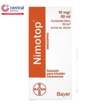Thuốc Nimotop 10mg/50ml phòng và điều trị thiếu máu cục bộ