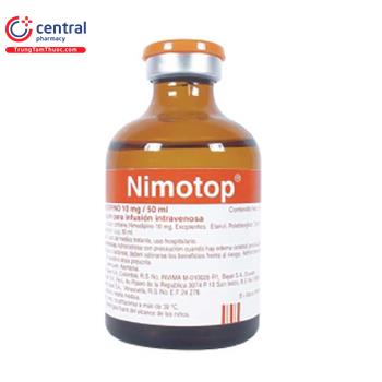 Thuốc Nimotop 10mg/50ml phòng và điều trị thiếu máu cục bộ