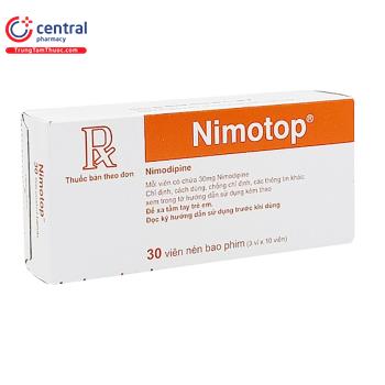 Thuốc Nimotop 30mg dự phòng và điều trị suy giảm thần kinh