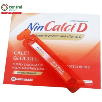 Thuốc Nin Calci D - Bổ sung Canxi và vitamin D giúp chắc khỏe xương